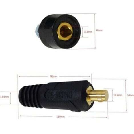 TIG welding cable panel connector-plug and socket Dinse Dinze quick ...