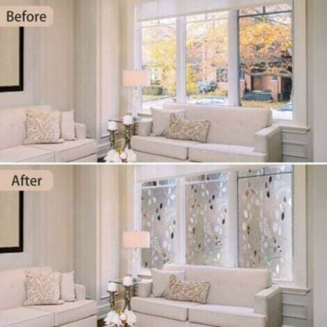 Window sticker, frosted glass effect, UV protective window film ...