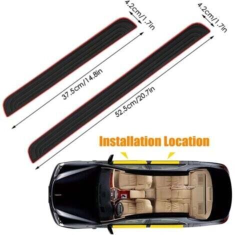 PCS Car Door Sill Bars Threshold Plate Protectors Car Sticker Adhesive ...