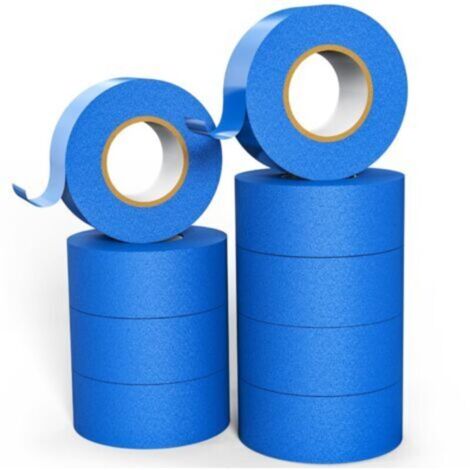 Blue masking tape for painting and decorative labeling, spray painting ...