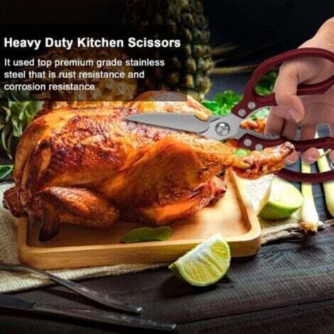 Kitchen Scissors, Multifunctional Stainless Steel Kitchen Scissors ...