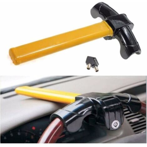 Car Steering Wheel Lock, Universal Security Steering Wheel Lock + 2 Keys