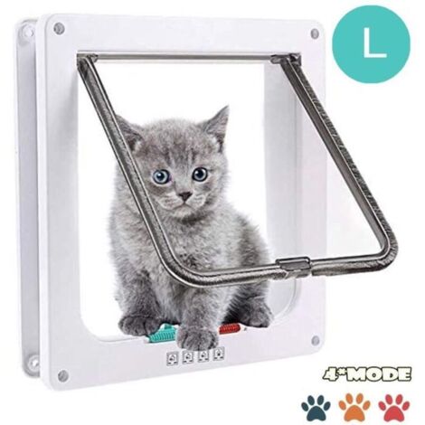 Cat Flap for Cats and Dogs, Cat Flap with Lockable Controlled Lock, Cat ...
