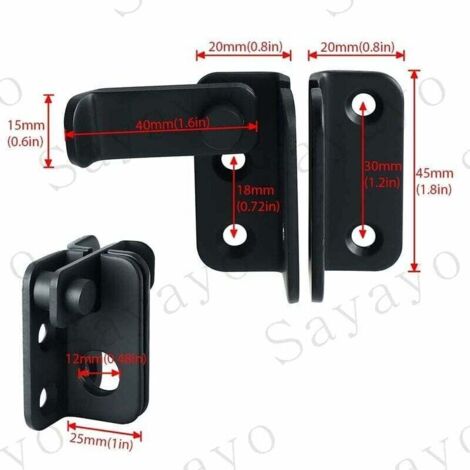 Sliding bolt door lock, door latch, small padlock for wooden gates ...