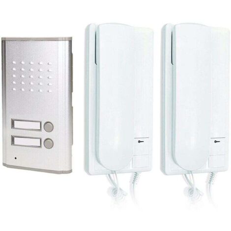 DUPLEX OUTDOOR INTERCOM KIT WITH GATE OPENING BUTTON