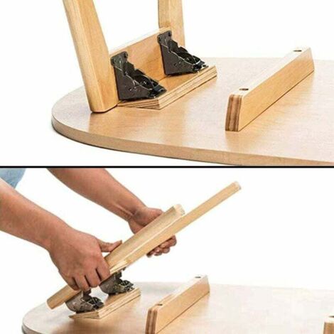 Self-locking hinges, folding support bracket, leg fittings and corner ...