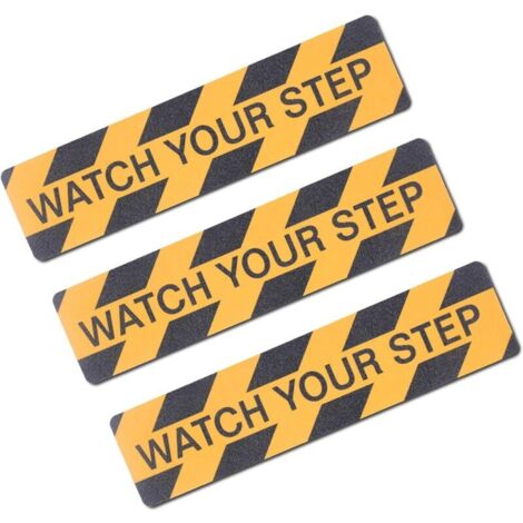 Anti-slip Adhesive Tape for Stairs, 15cm x 60cm, 3 pcs, Safety Tape ...