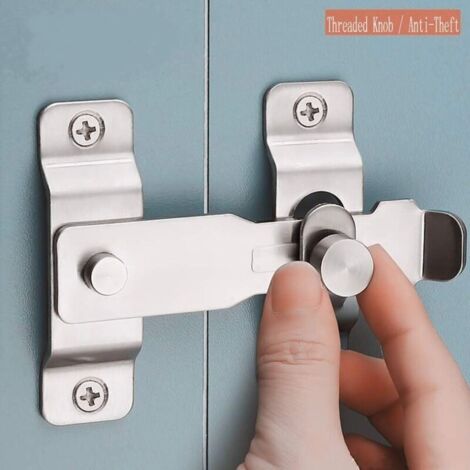 (1 pc) Thicker Slide Door Lock, Heavy Duty Stainless Steel Toggle Latch ...