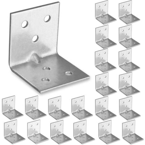 20 x Assembly Brackets (32 x 32 x 38 x 1.5) Right Angle Fixing Brackets ...