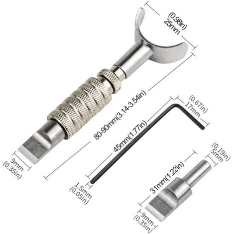 Set Rotary Cutting Knife Adjustable Rotating Knife Leather Tool - Alloy ...