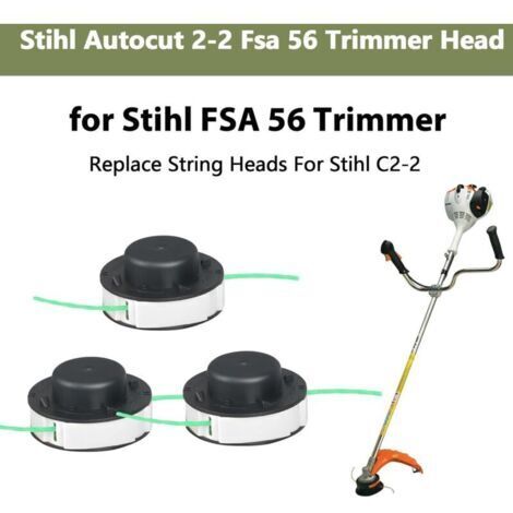 Lot de 3 bobines de fil de rechange pour Stihl Fsa 56, Weed Eater ...