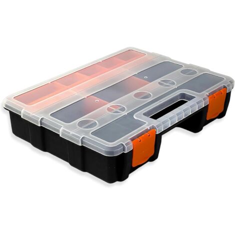 Screw storage box, empty screw case with 21 compartments, portable ...