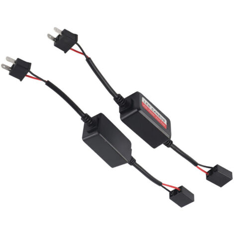 2Pcs LED Canbus Headlight Decoder Anti-Flicker Device Resistors Error ...