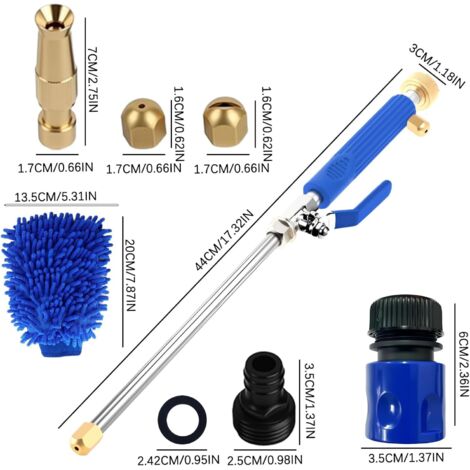High Pressure Hose Head, High Pressure Water Lance for Garden Hose ...