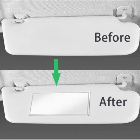 Square, Self-Adhesive, Portable HD Makeup Mirror for Car Interior