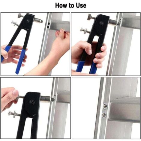 86-piece Rivet Nut Gun Riveting Pliers Threaded Insert Professional ...