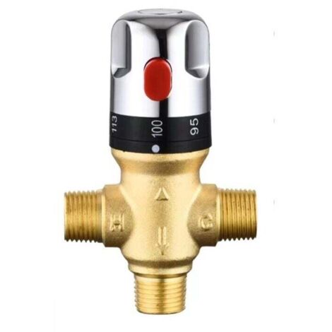 Adjustable thermostatic bathroom mixer tap, brass water mixer tap, hot ...