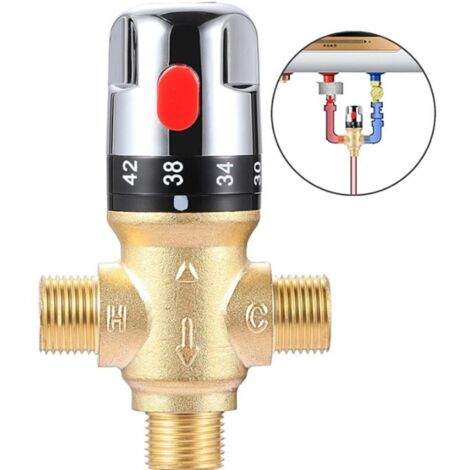 Adjustable thermostatic bathroom mixer tap, brass water mixer tap, hot ...
