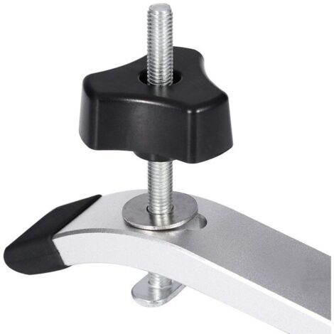 Set of 2 quick-release metal clamps for T-rail, woodworking tool