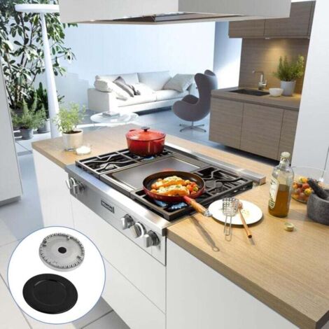 Gas burner and cover for gas hob, Long Internal Boss Type, Kit Mat ...