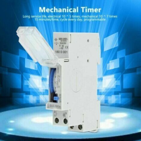 Programmable Time Switch, Mechanical Timer, 15 Minutes to 24 Hours ...
