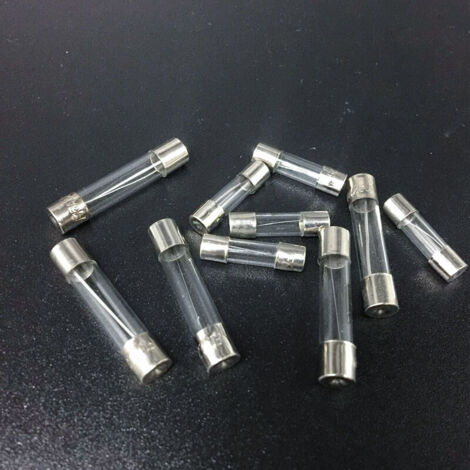100 Pcs Fast Blow Glass Fuses, 5 x 20mm 250V Assortment of Glass Fuses ...