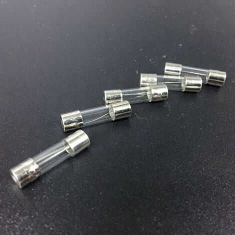 100 Pcs Fast Blow Glass Fuses, 5 x 20mm 250V Assortment of Glass Fuses ...