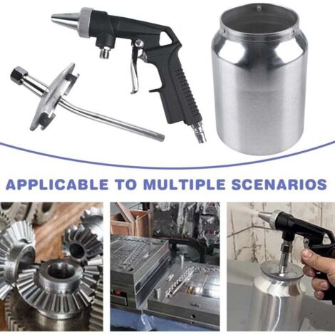 Sandblasting gun with spray can, made of aluminum alloy, sandblasting ...
