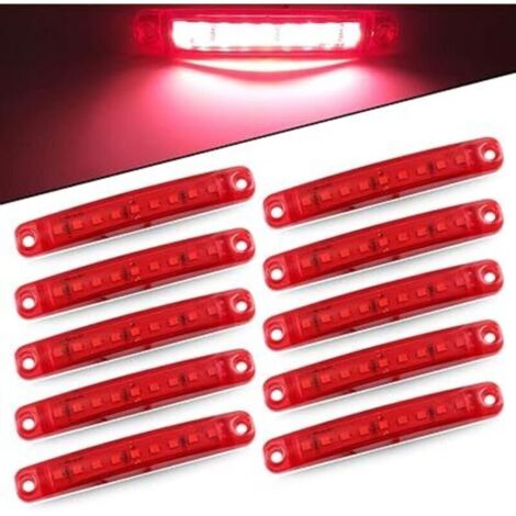 10pcs 9SMD 12-24V Super Bright LED Side Lights for Truck Driving Side ...