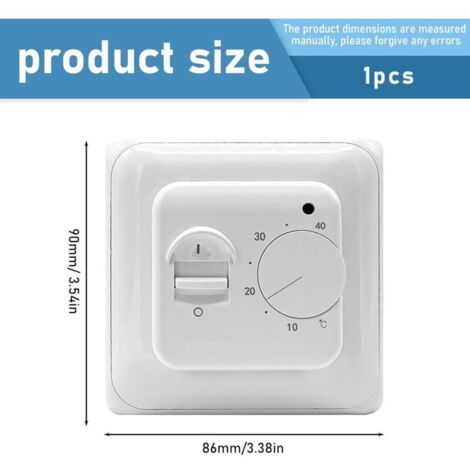 Room thermostat for underfloor heating 220V 16A: standard recessed ...
