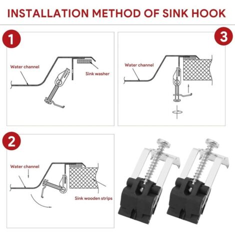 10 fixing clips for inset kitchen sinks, repair clips for kitchen ...