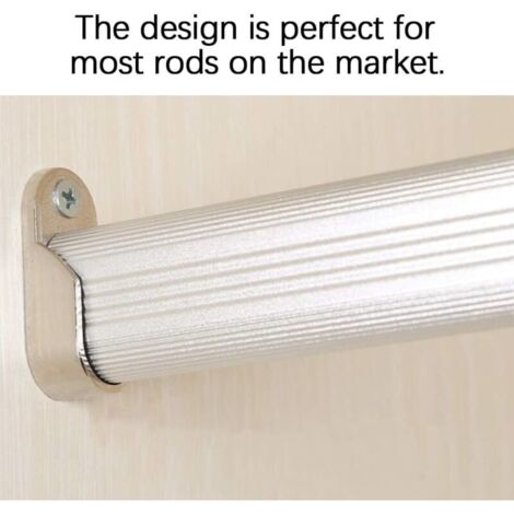 Set of 4 oval clothes rail brackets, zinc alloy bracket, for oval ...