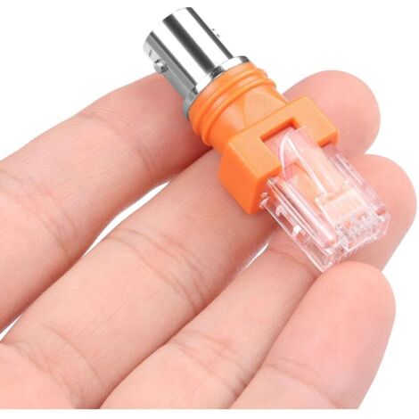 Pack of 4 BNC to RJ45 female to RJ45 male converter adapters, coaxial ...