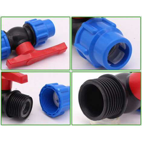 2-pack ready shut-off valve for 25mm (25mm) high-density polyethylene ...