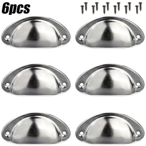 pcs Cup Handles Shell Pull Kitchen Cupboard Wardrobe Door Furniture ...