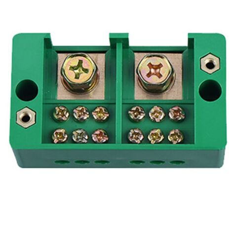 Single-phase terminal box with 2 outlets for domestic distribution ...
