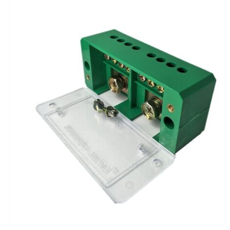 Single-phase terminal box with 2 outlets for domestic distribution ...