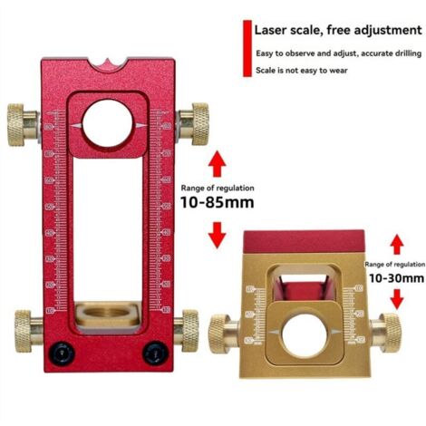 2-in-1 drilling guide, drilling jig, cabinet screw locator, woodworking ...