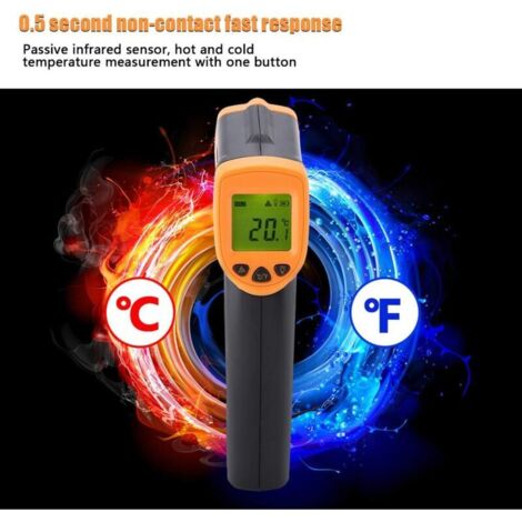 SENSOR AR320 Digital Infrared Thermometer, Non-Contact LCD Screen ...