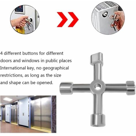 Multifunctional 4-Way Universal Triangle Key, multifunctional ...