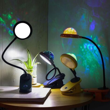 Children's clip-on lamp, USB rechargeable LED clip-on reading lamp with ...