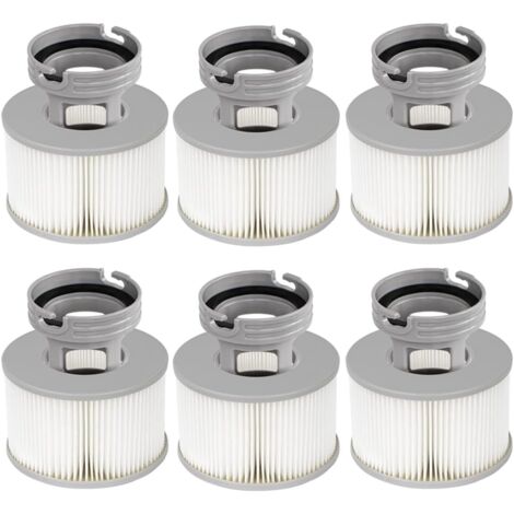 Set of 6 hot tub filters with screw adapter, compatible with MSPA ...
