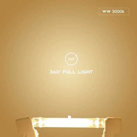 R7S LED Bulbs, 78mm 220V Non-Dimmable COB LED Halogen Equivalent ...