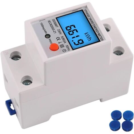 Single-phase electrical sub-meter, MID certified, 45A max modular ...