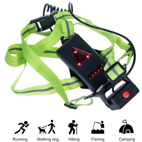 Running Light, Ultra Powerful LED Chest Light, USB Rechargeable Running ...