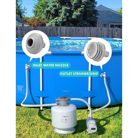 Pool water inlet and outlet replacement parts kit (1 set) for Intex ...