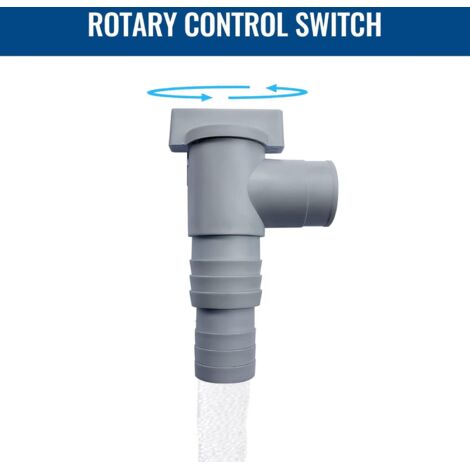 32/38 mm double slot pool shut-off/maintenance valve with piston ...