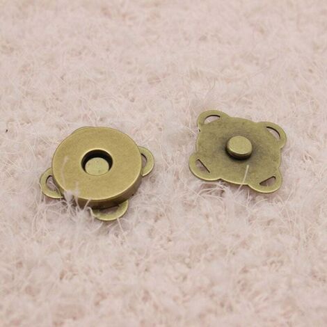10PCS Magnetic Button Clasp for Leather Goods, 18mm - Copper