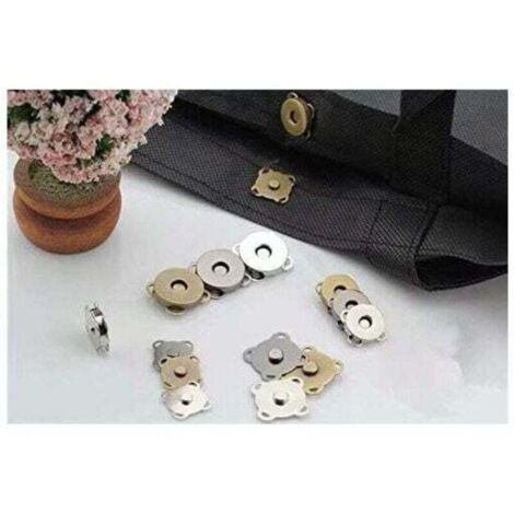10PCS Magnetic Button Clasp for Leather Goods, 18mm - Copper