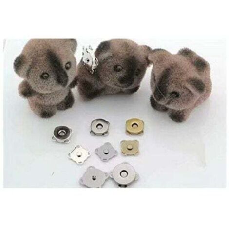 10PCS Magnetic Button Clasp for Leather Goods, 18mm - Copper